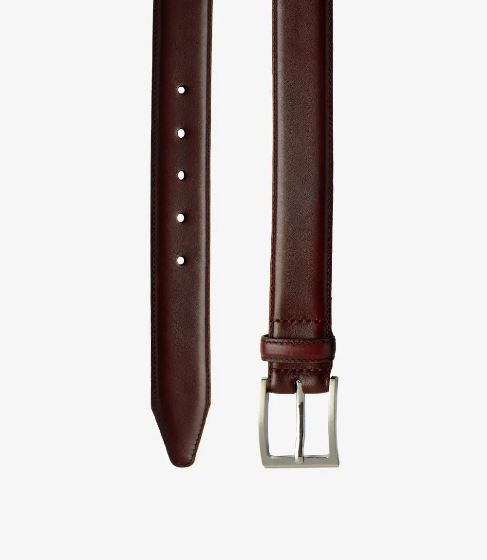 Mens burgundy leather dress belts store